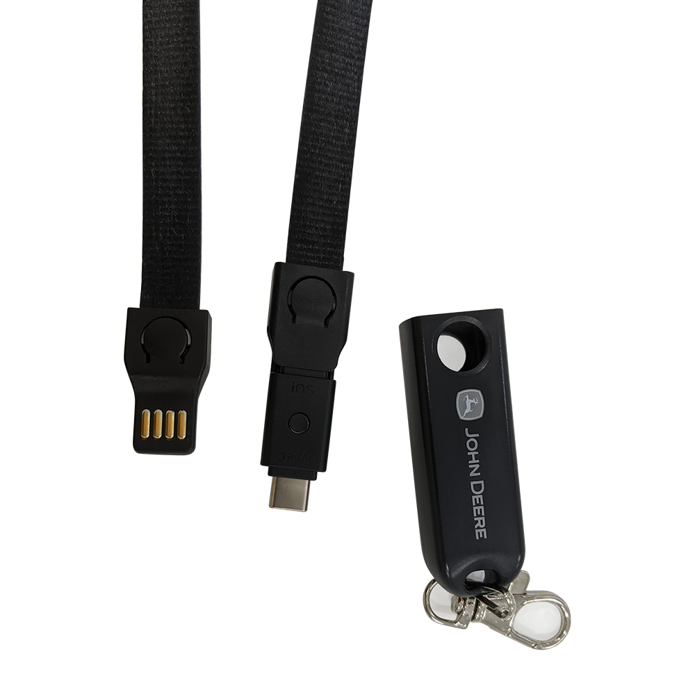 John Deere by DKM Blue. John Deere Artex 3-In-1 Charging Lanyard (Pack ...